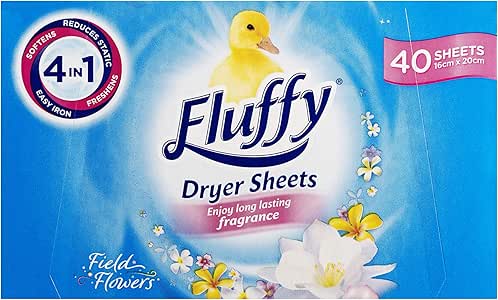 Fluffy Dryer Sheets Field Flowers, 40 Pack: Amazon.com.au: Health ...