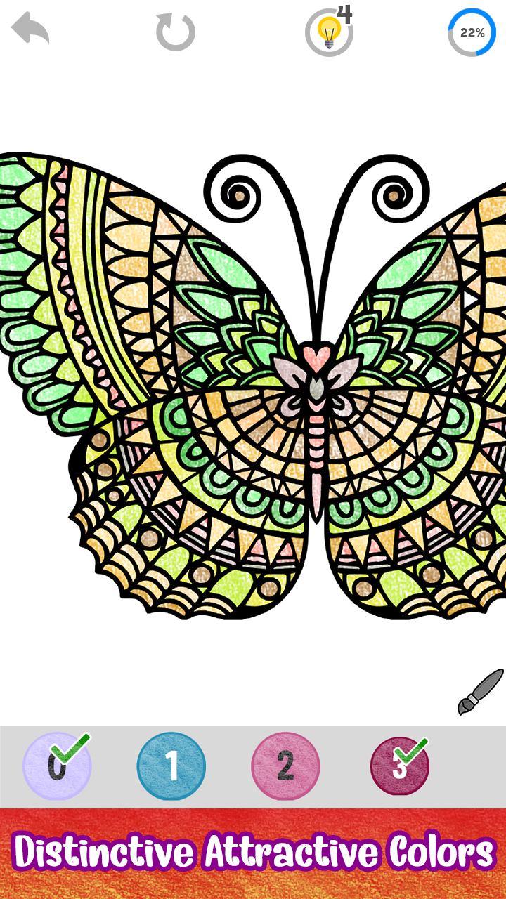 Butterfly Color By Number - Insects Coloring Book:Amazon.co.uk:Appstore ...