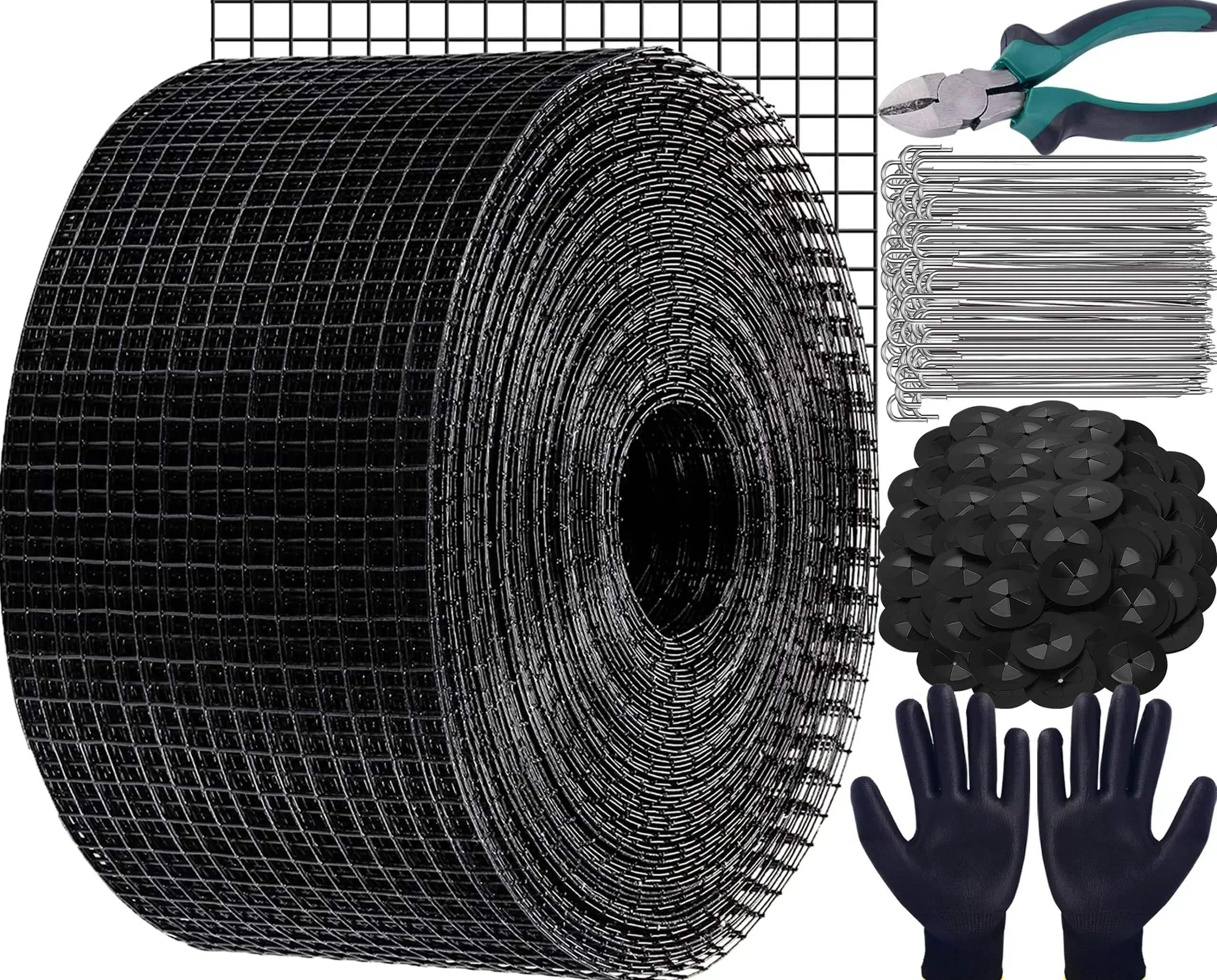 SUNMORN 6in X 150ft Solar Panel Bird Guard, 100PCS Fastener Clips 1PCS ...