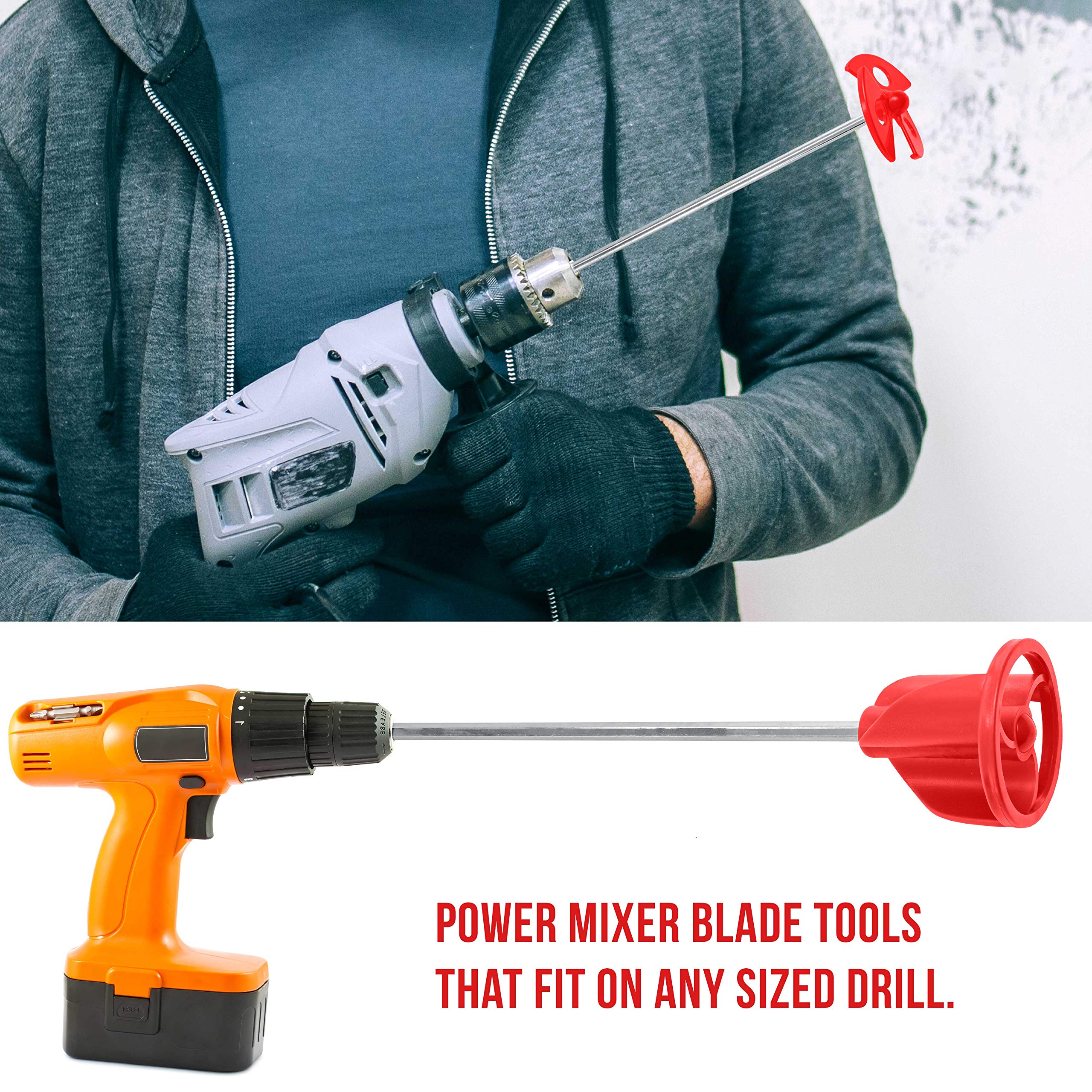 Mua TCP Global 2 Types of Paint, Epoxy Resin, Mud Power Mixer Blade Drill Tools for Mixing ...