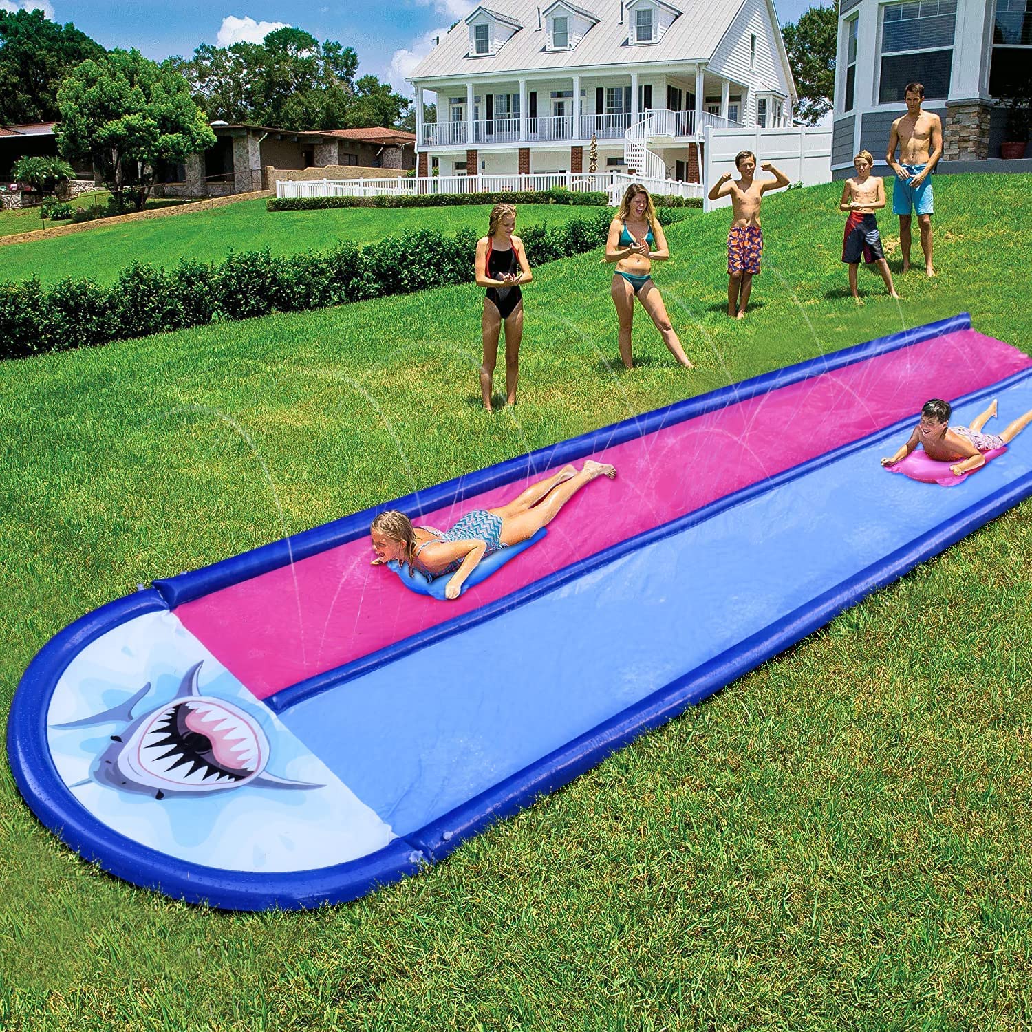 Mua AnanBros Slip Slide Heavy Duty Inflatable Lawn Water Slide with 2 ...