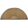 Amazon.com: Kempf Half Round Inlaid Sun Ray Doormat, Outdoor, Entrance ...