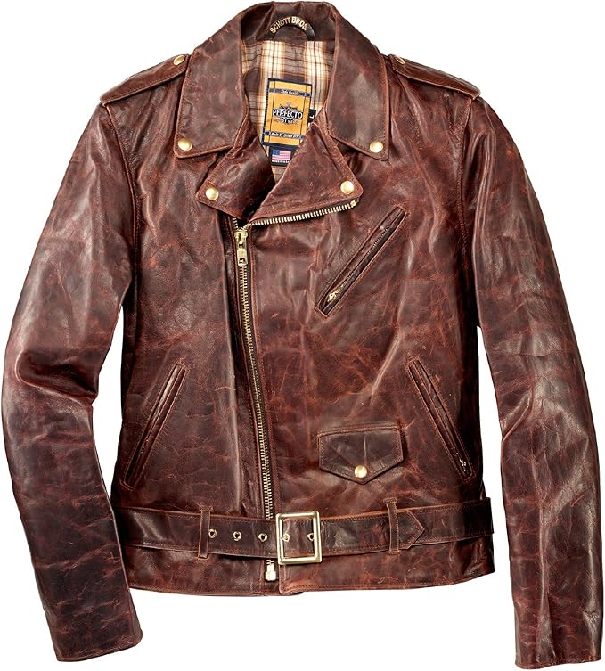 Schott N.Y.C. Lederjacke Perfecto 619 Brown XL: Amazon.de: Bekleidung