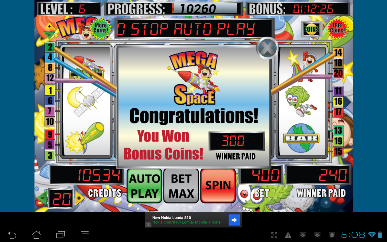 Mega Space Slot Machine:Amazon.com:Appstore for Android