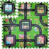 Amazon.com: Exultimate Play Mat Road Toy Foam Playmat Interlocking ...