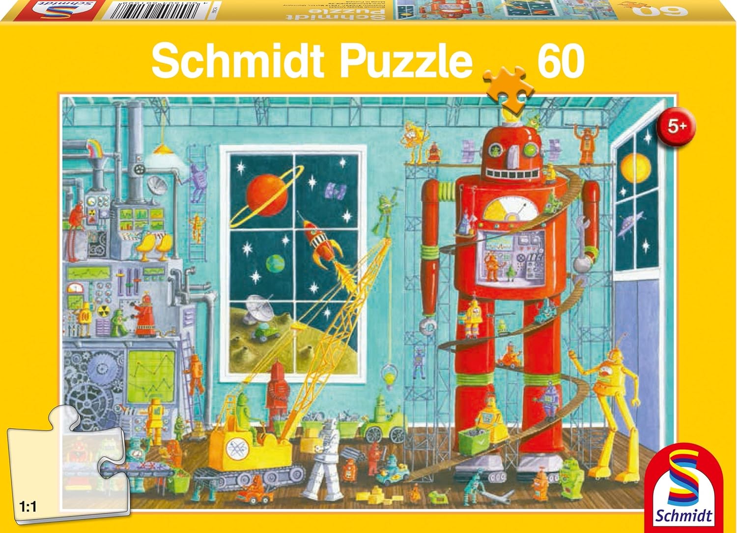 Schmidt Spiele Puzzle 56159 Roboter, 60 Teile: Amazon.de: Spielzeug