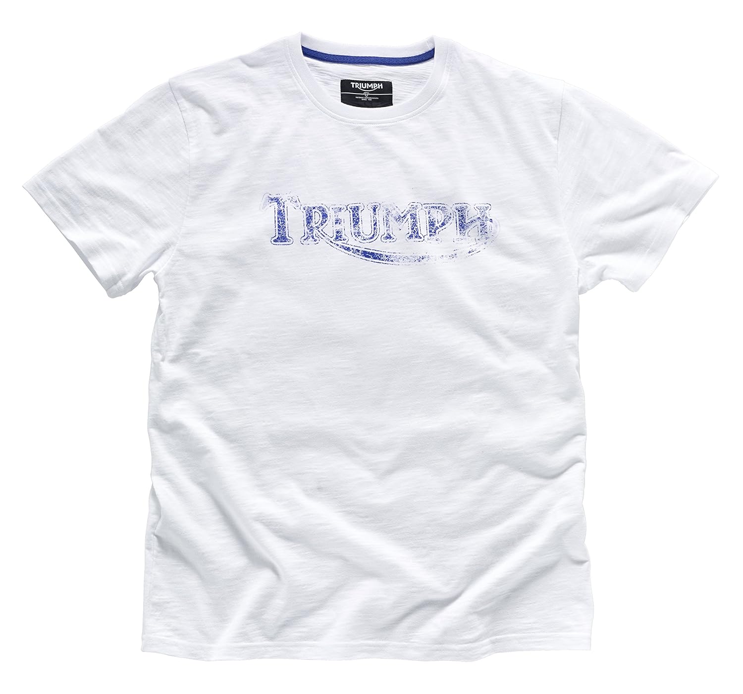 Triumph Motorcycles Vintage Logo White T-shirt (Small): Amazon.co.uk ...