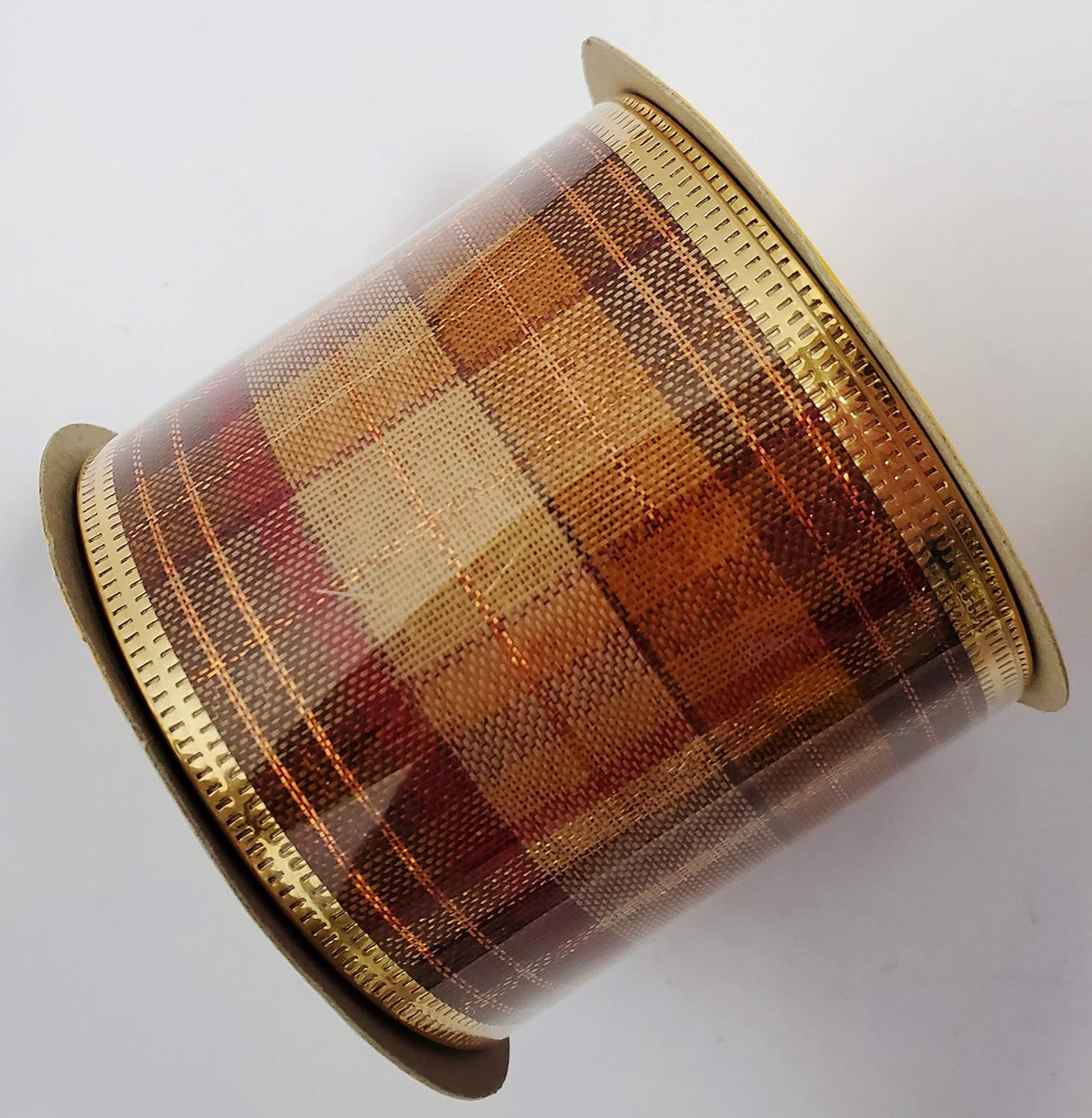 Amazon.com: Autumn Fall Plaid Ribbon Wired Edge ~ 2.5 in x 9 ft ...
