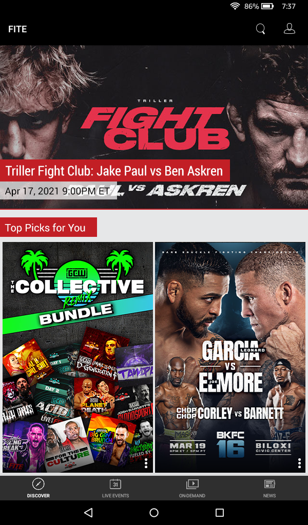 FITE - Boxing, Wrestling, MMA and more: Amazon.ca: Appstore for Android