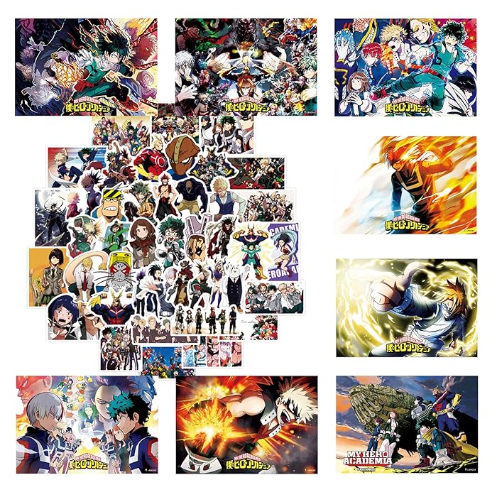 Buy My Hero Academia Wall Décor MHA Posters Anime Wall Posters for Fans ...