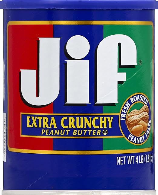 Amazon.com: Jif Crunchy Peanut Butter Spread, 4 lb. – 7g (7% DV) of ...