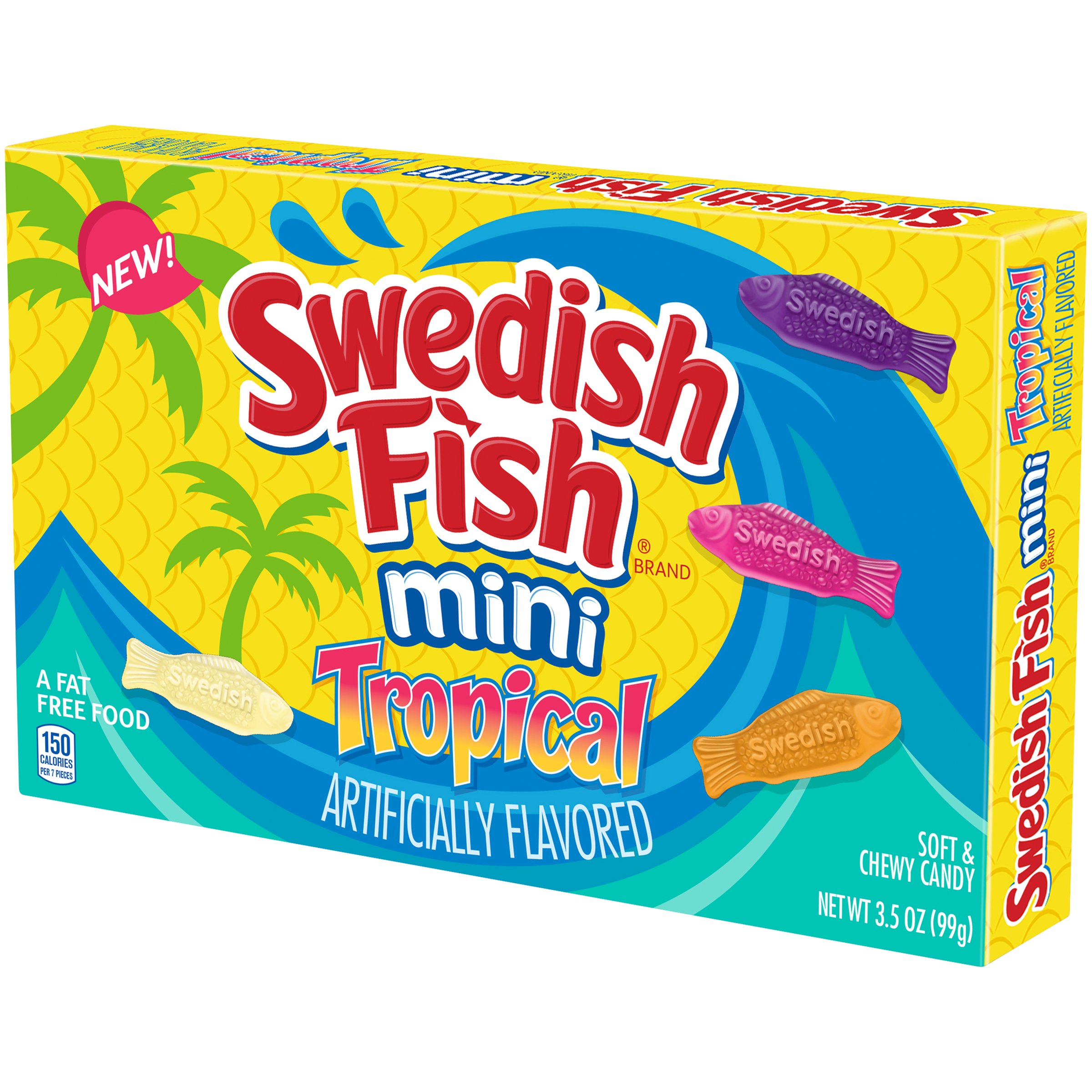 Amazon.com : Swedish Fish Mini Tropical Fat Free Candy - 8 Ounce Bag ...