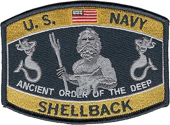 Amazon.com: Navy Shellback King Neptune Hat Patch: Clothing