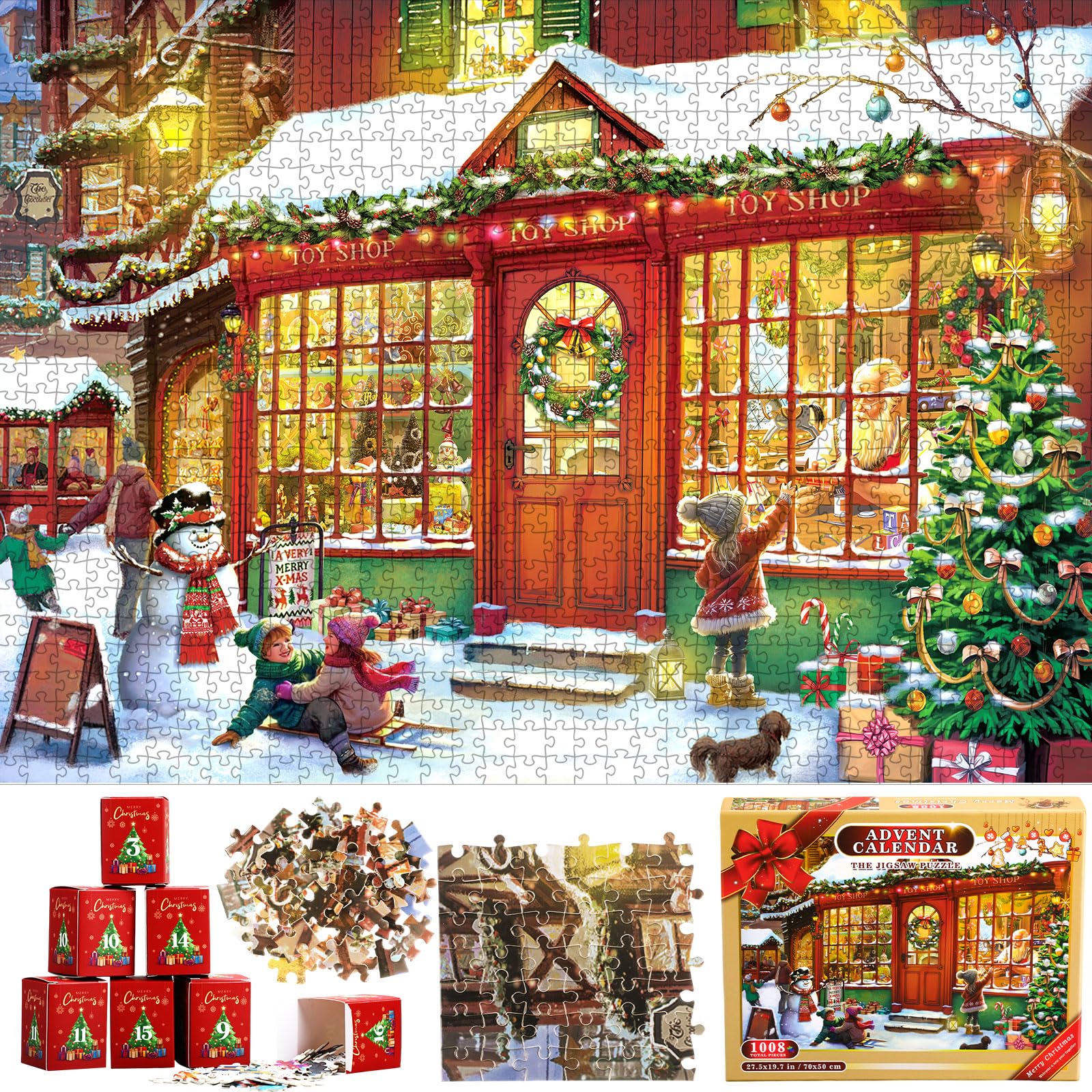 Capoda 1008 Pcs Christmas Jigsaw Puzzles for Adults, 30"x20" Large ...