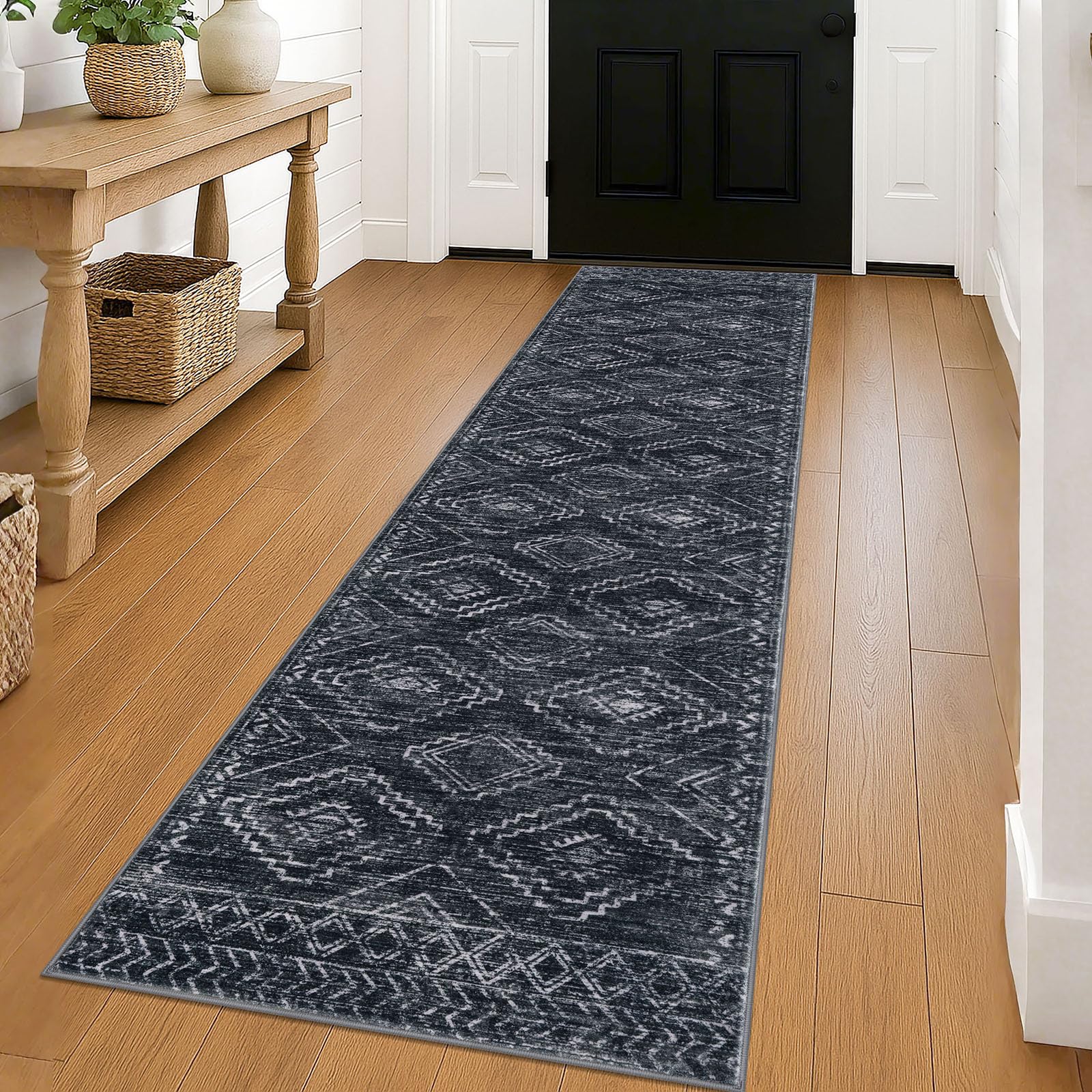 KILOCOCO Hallway Runner Rug 2'x8' Runners for Hallways Washable Runner ...
