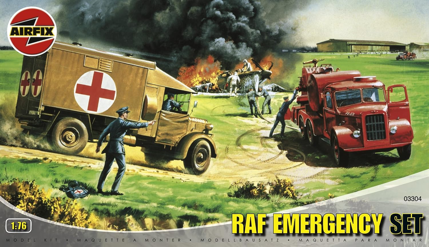 Airfix A03304 RAF Emergency 1:76 Scale Series 3 Plastic Diorama Model ...