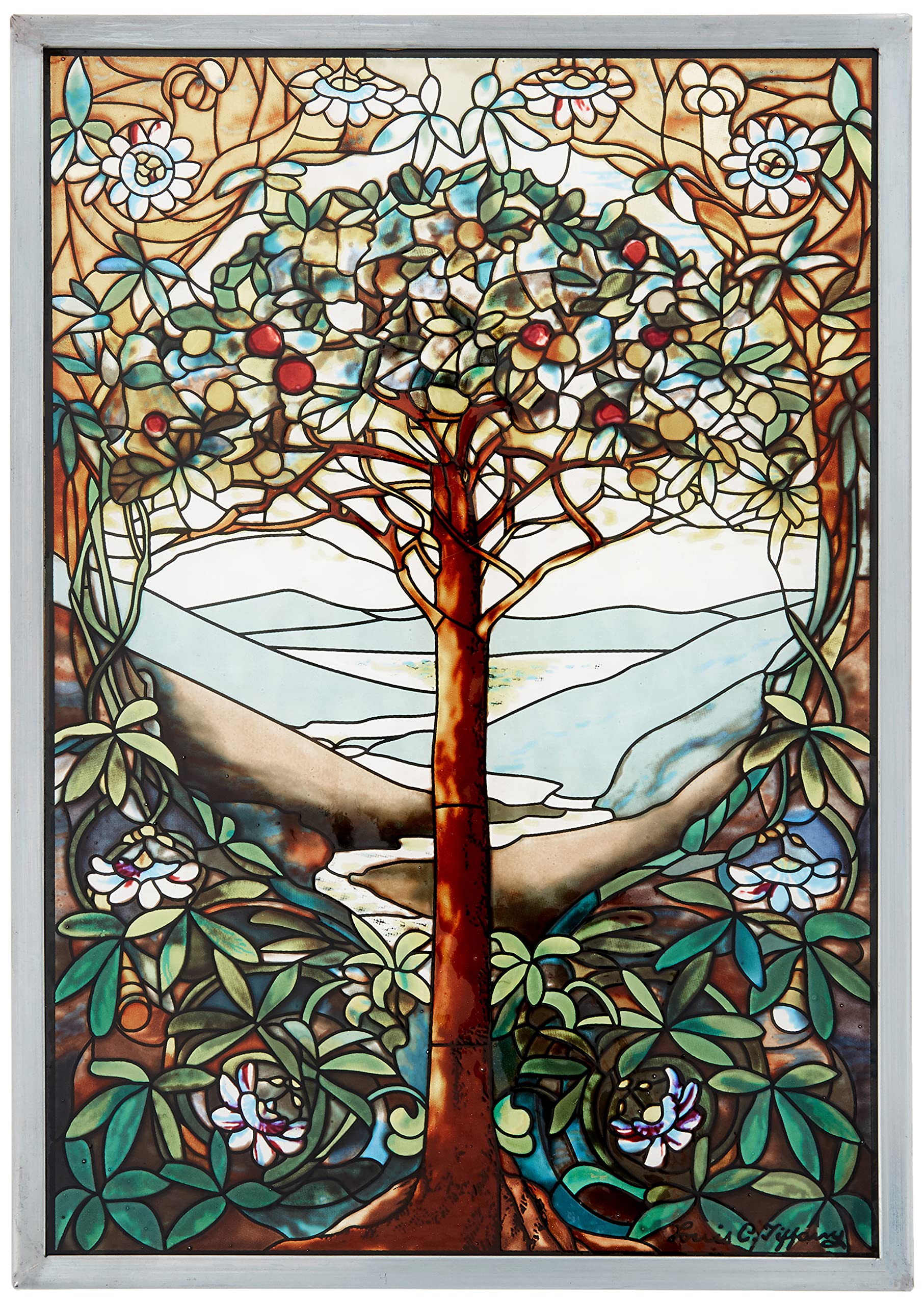 Mua Design Toscano Stained Glass Panel - The Tree of Life Stained Glass ...