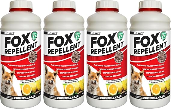Critter Fox Repellent | Long Lasting Protection | Professional Strength ...