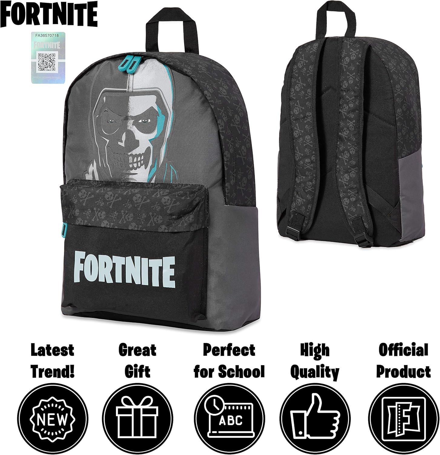Fortnite Backpack for Boys, School Bag for Kids, Official Merchandise ...