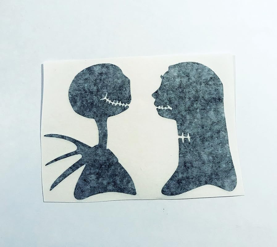 Amazon.com: Jack and Sally Together | Black Vinyl Decal Sticker ...