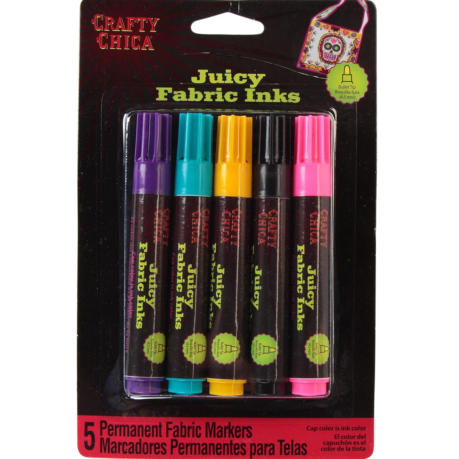 Amazon.com: Crafty Chica Fabric Markers, 5-Pack