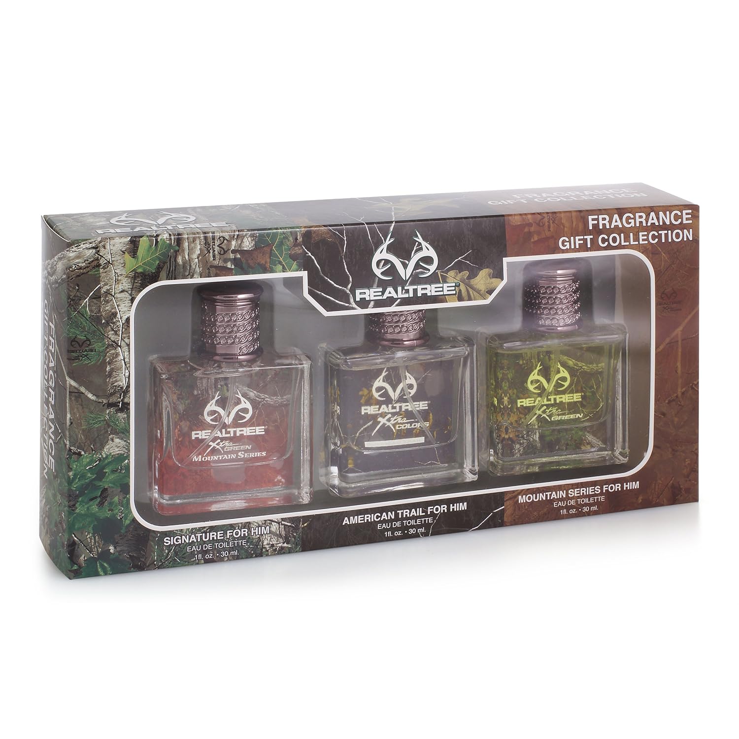 Amazon.com : Realtree Fragrance Gift Collection for Men, 1.0 Fluid ...