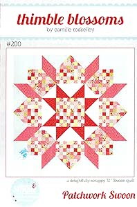 Amazon.com: Thimble Blossoms Patchwork Swoon Quilt Pattern, Jelly Roll ...