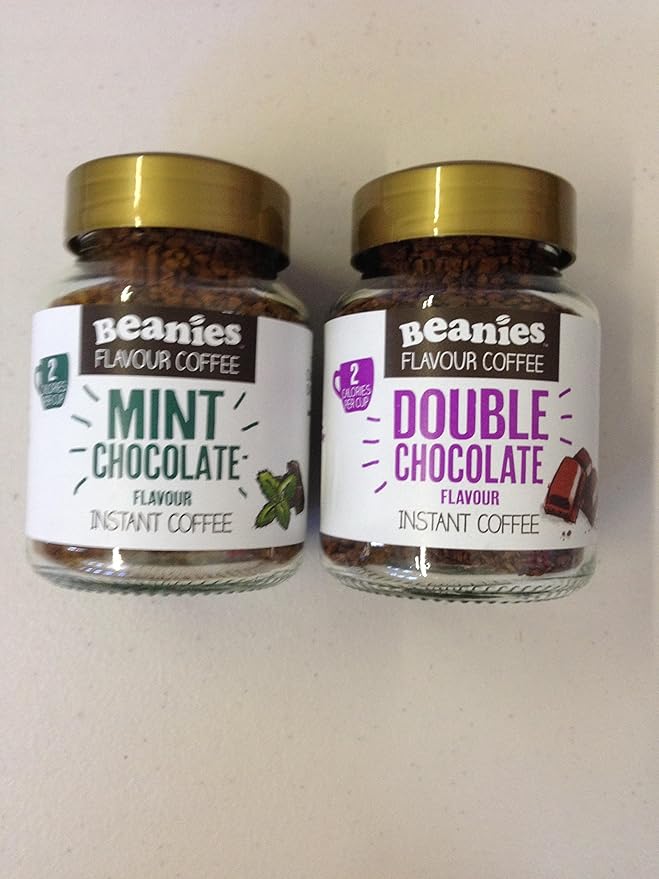 Beanies Instant Coffee 2 Jars x 50g ( Mint Chocolate and Double ...