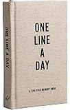 One Line A Day: A Five-Year Memory Book (5 Year Journal, Daily Journal ...