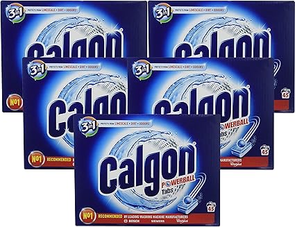 Calgon Tablets 3-in-1 Water Softener, 45 Tablets Pack of 5 (225 Tablets ...
