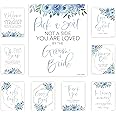 Amazon.com: Hadley Designs 9 Dusty Blue Wedding Signs for Ceremony and ...