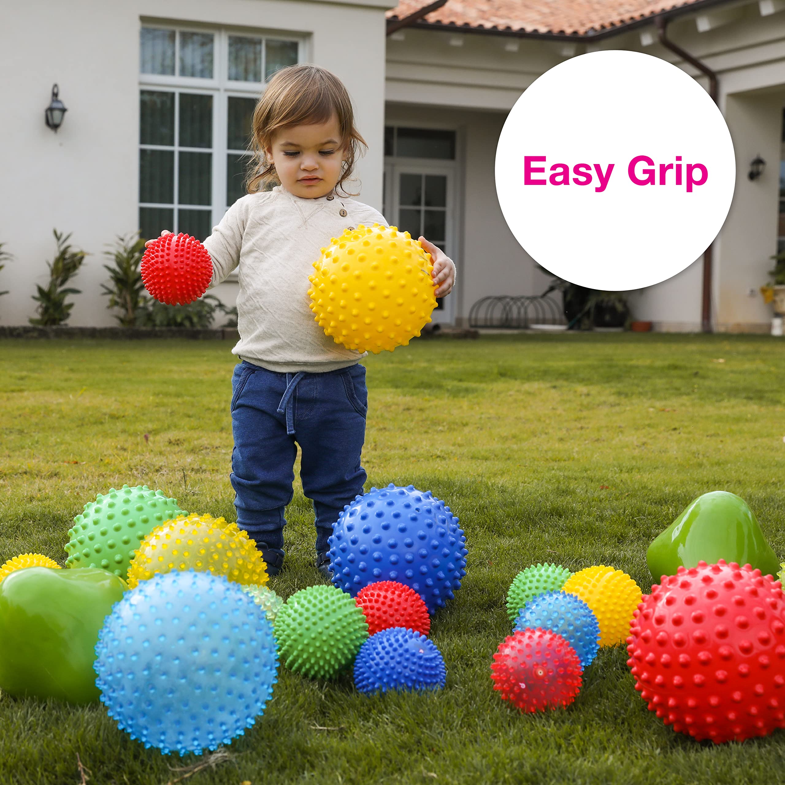 Edushape The Original Sensory Balls for Baby - Pack of 9 Vibrant ...