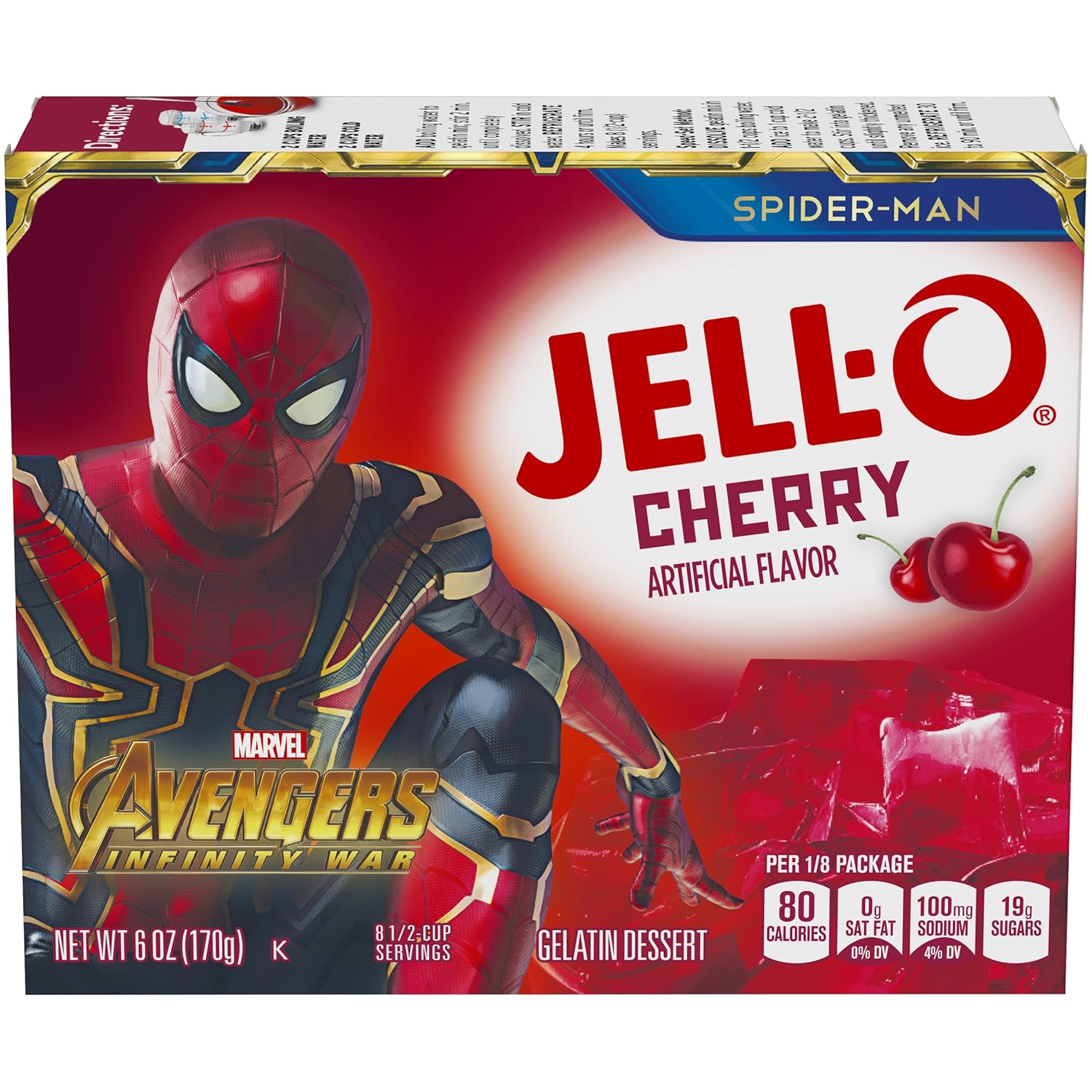 Amazon.com : Jell-O Cherry Powdered Gelatin Dessert (6 oz Box ...