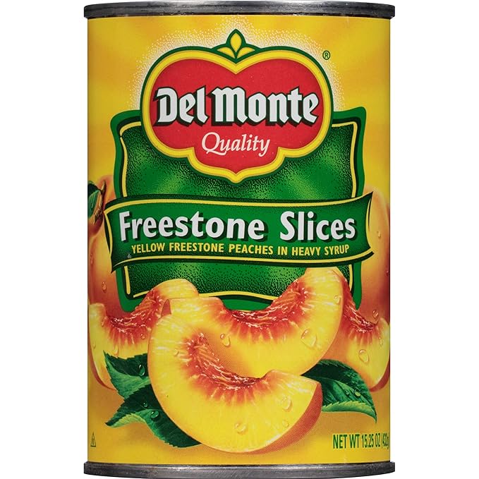 Amazon.com : Del Monte Canned California Freestone Sliced Peaches, 15. ...