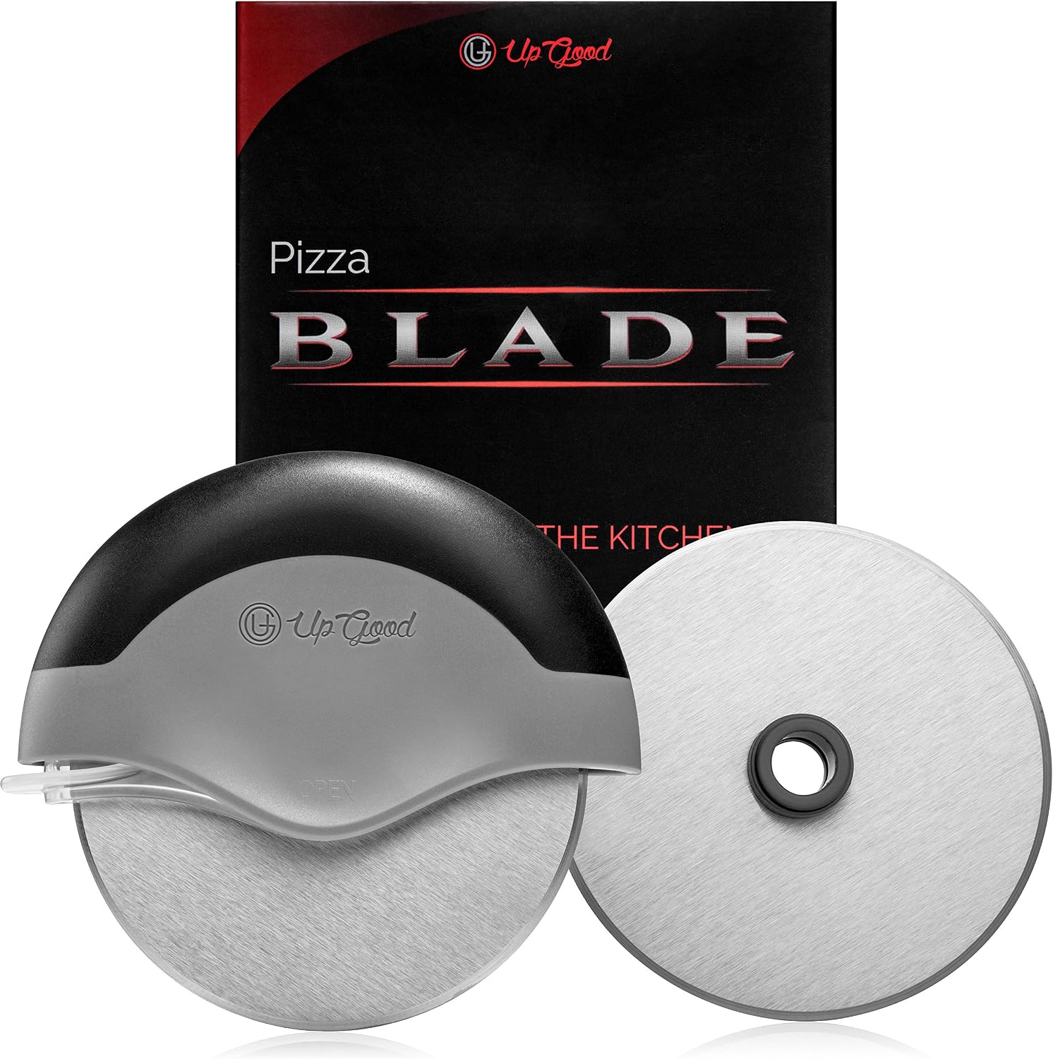 Amazon.com: Pizza Cutter | Super Fast Slicer | 2 Sharp Blades | Round ...
