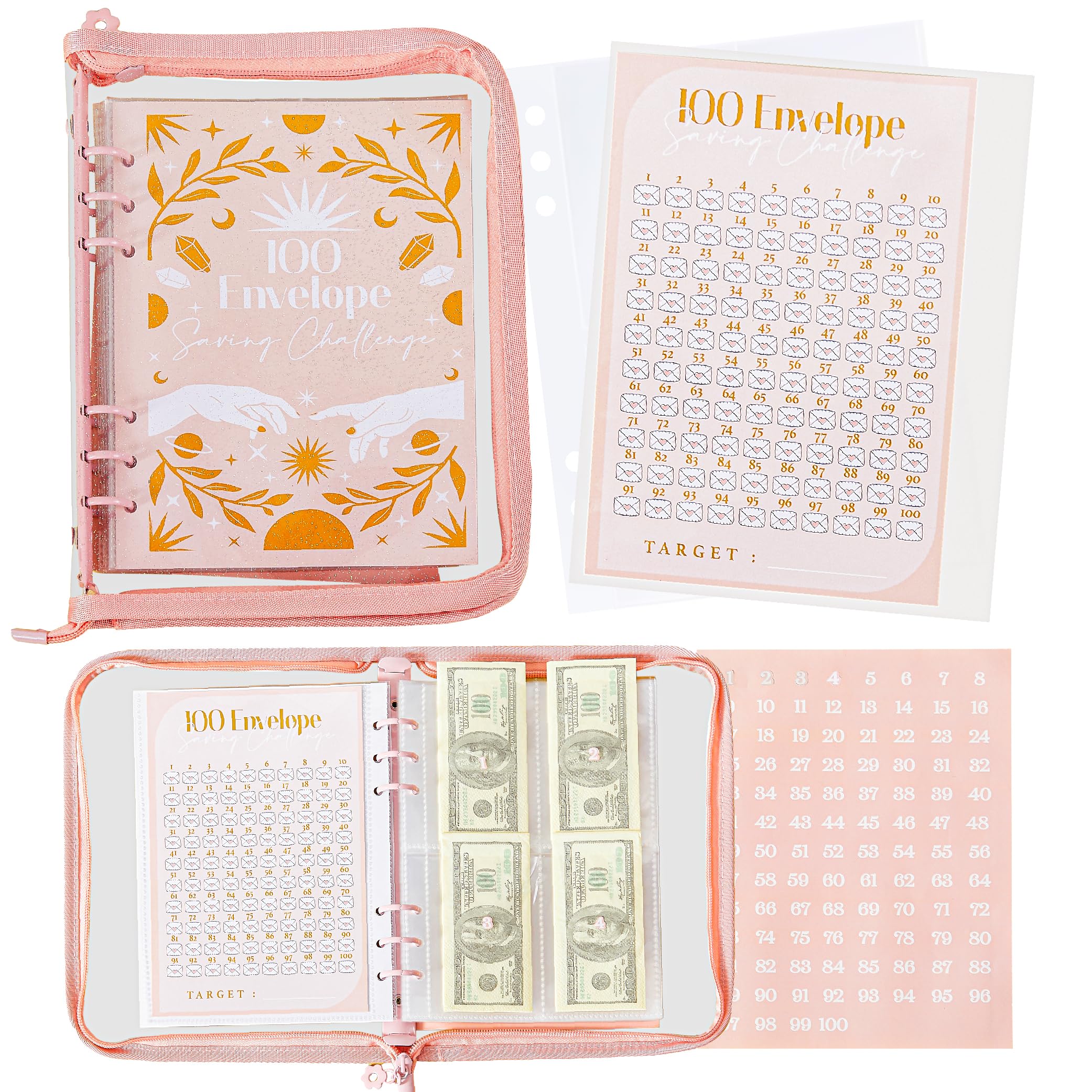 Mua 100 Envelopes Money Saving Challenge A5 Binder | Budget Savings ...