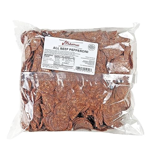 Midamar Halal Beef Pepperoni - Fully Cooked Sliced - 5 lb Bag in Kuwait ...