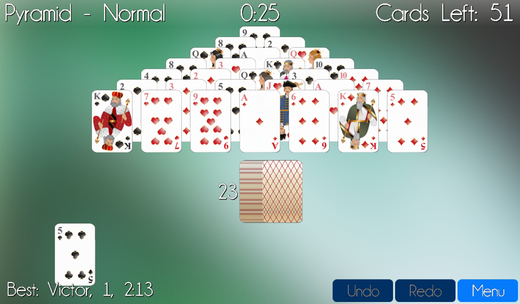 Golf Solitaire 4 in 1 - also with TriPeaks, Pyramid & Black Hole ...
