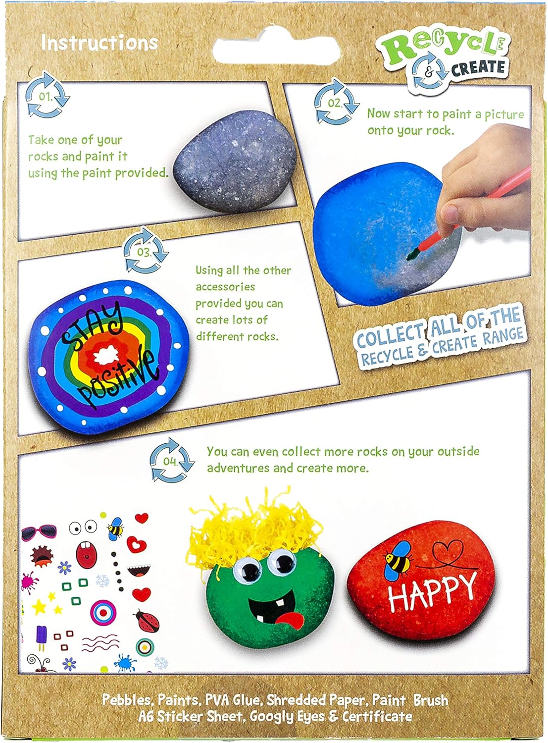 Kids Create – Recycled Paint Your Own Rocks – Kids Craft Rock Painting ...