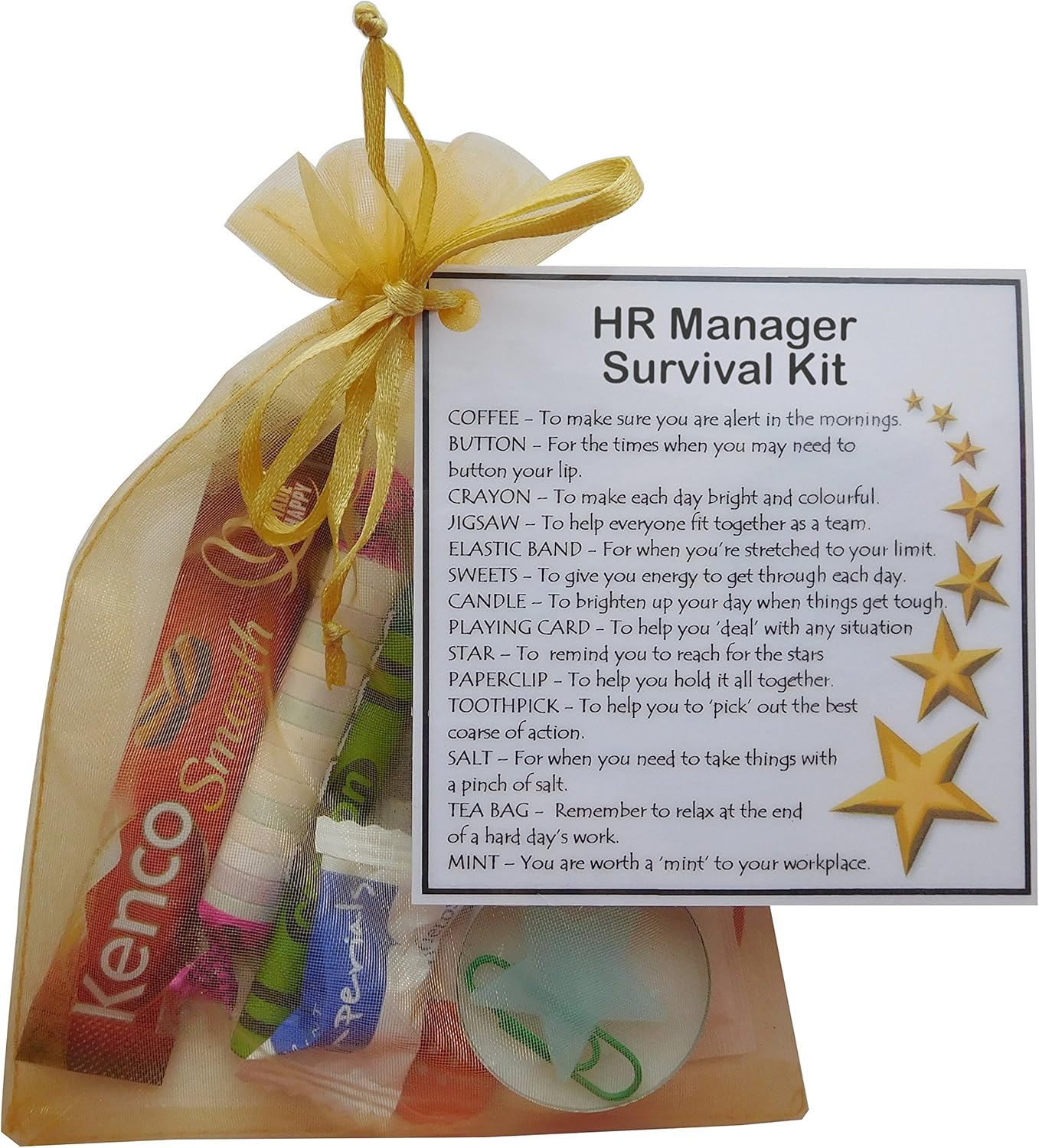 SMILE GIFTS UK HR Manager Survival Kit Gift (New job, work gift, Secret ...
