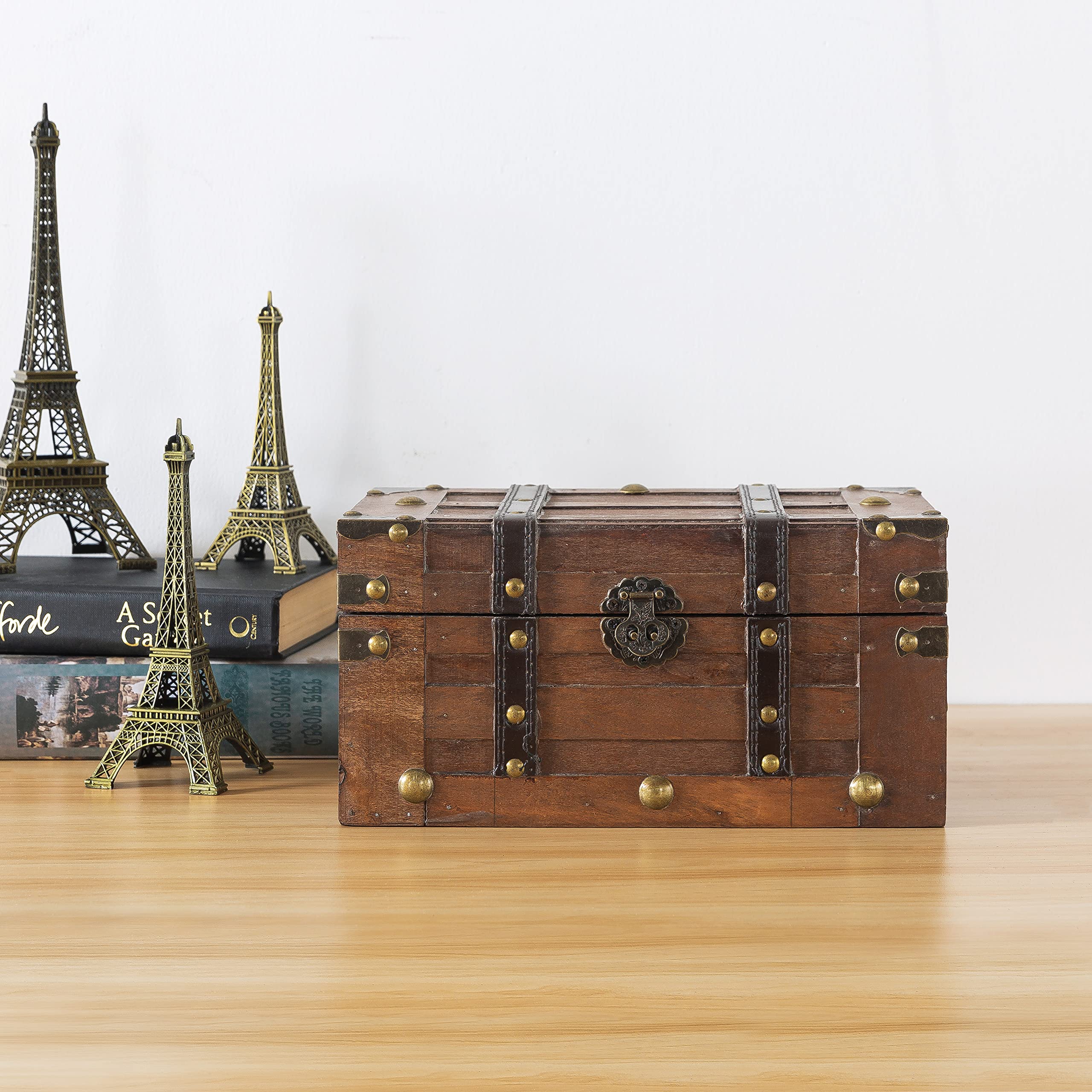 Mua SLPR Alexander Small Wooden Treasure Chest - 11" x 7" x 5.5", Wood ...