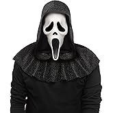 Amazon.com: Fun World Officially Licensed Ghost Face Aged Mask Costume ...