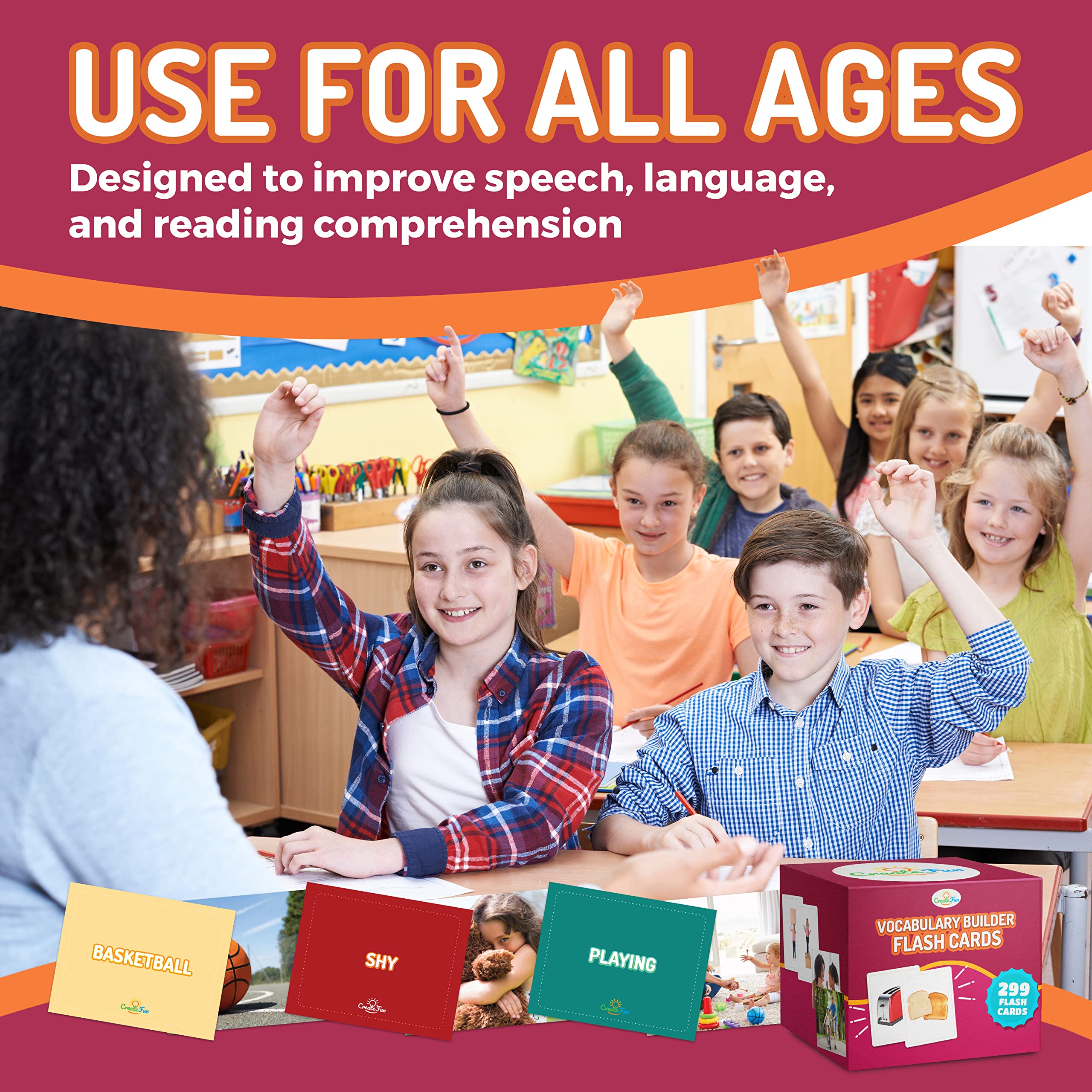 Mua Vocabulary Builder Flash Cards - 299 Educational Photo Cards for ...