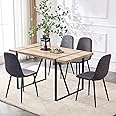 Amazon.com - gopop 5 Piece Dining Table Set, Modern Dining Chairs Set ...