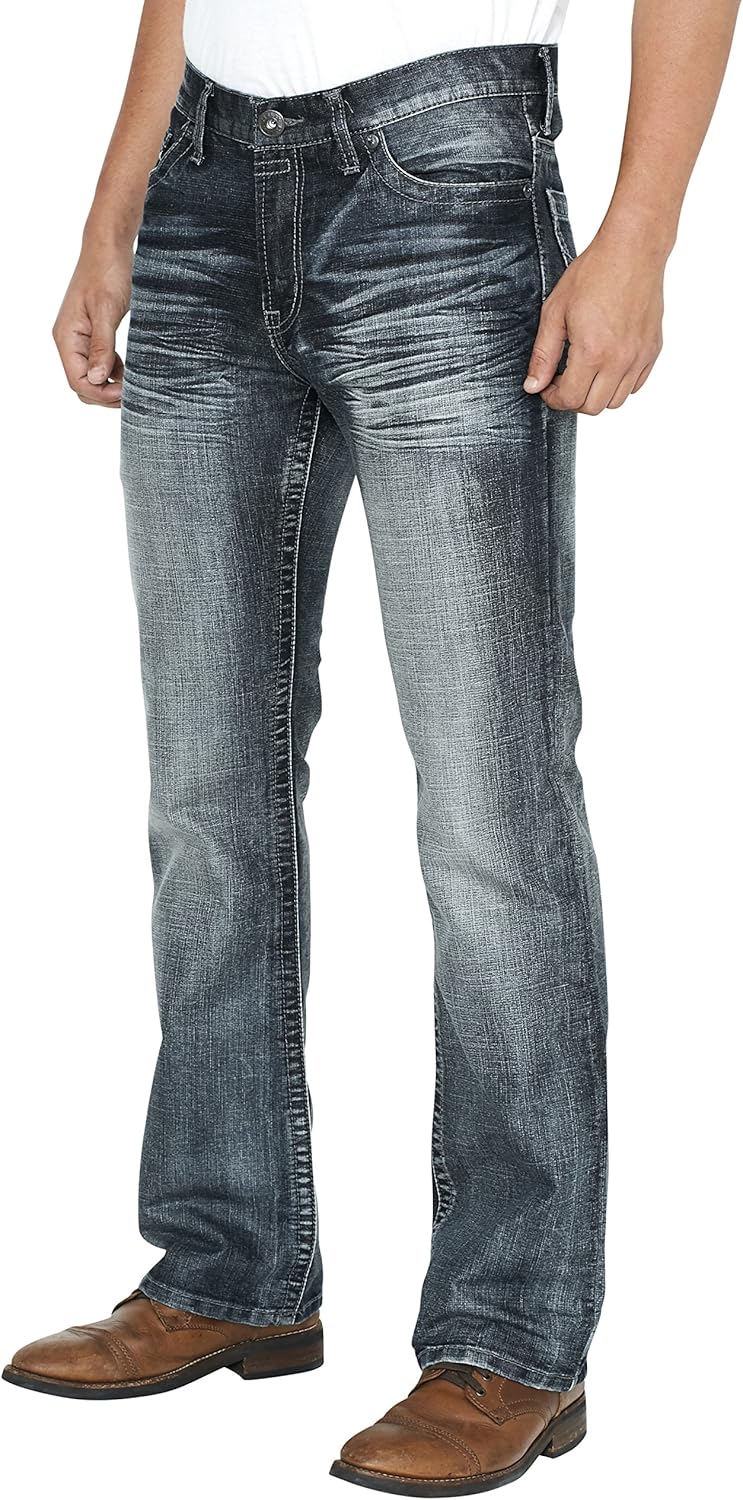 Amazon.com: Helix Slim Bootcut Unripped Men’s Jeans - 36W x 34L: Clothing