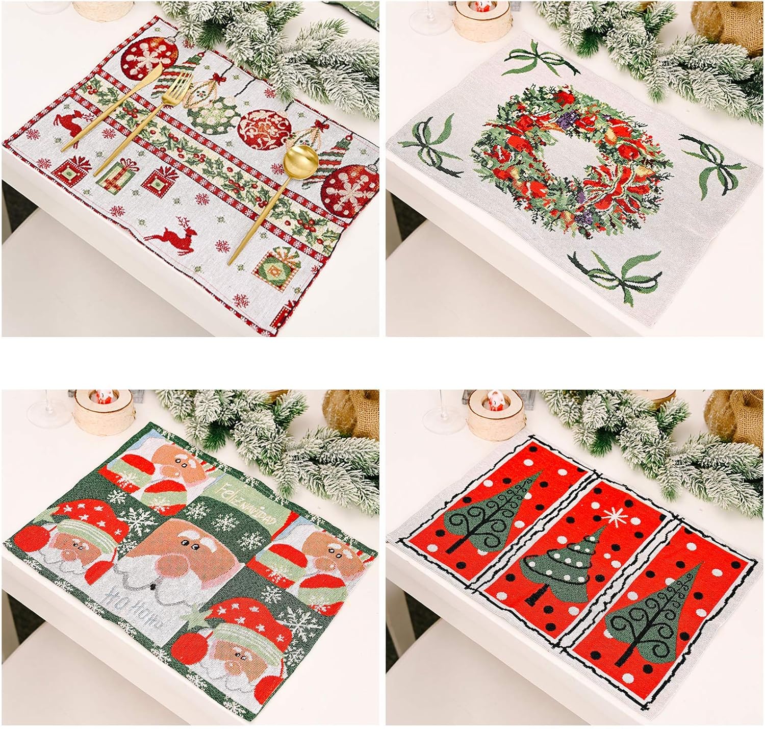 Tischsets Stoff Weihnachten