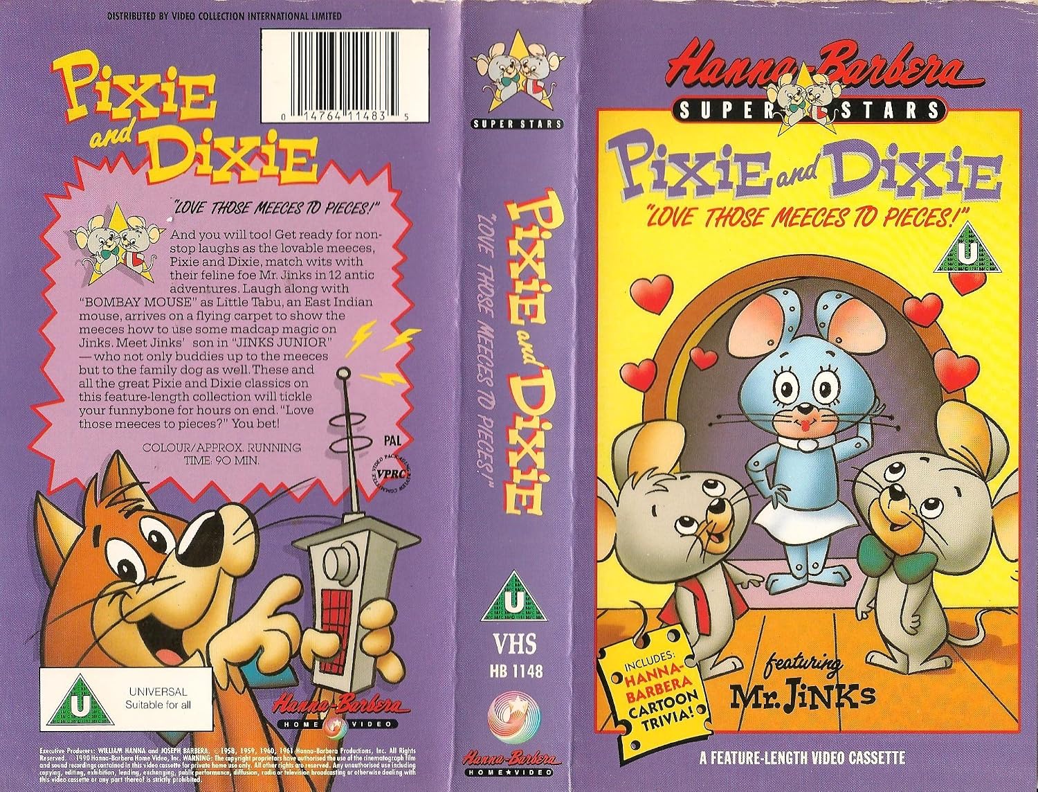 Pixie And Dixie - Love Those Meeces To Pieces - (vhs): Amazon.co.uk: Video