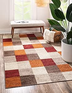 Amazon.com: Unique Loom Autumn Collection Modern Contemporary Casual ...