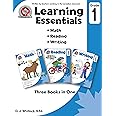 Learning Essentials Kindergarten: Math, Reading, Writing, Three Books ...