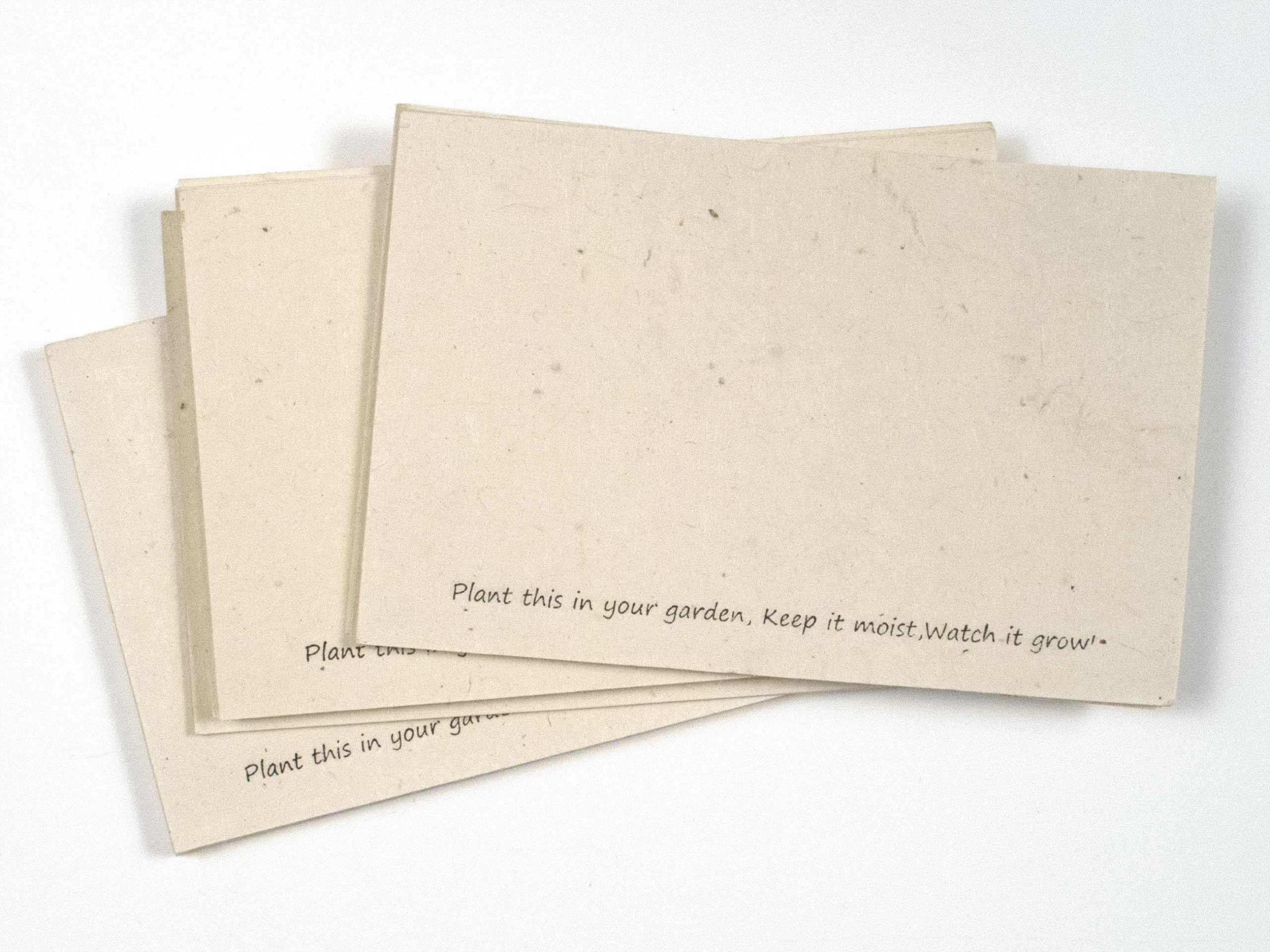 Amazon.com: Handmade Seeded Plantable Recycled Note Paper 100 Sheets ...